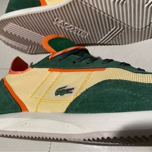 Lacoste | Shoes | Lacoste Match Break Sneaker Yellow Green Size 9 ...
